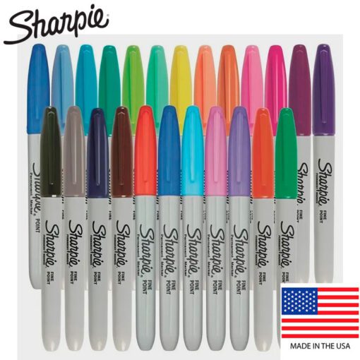 Kit 24 Caneta Sharpie Fine Classic – Medina Tattoo Supplies